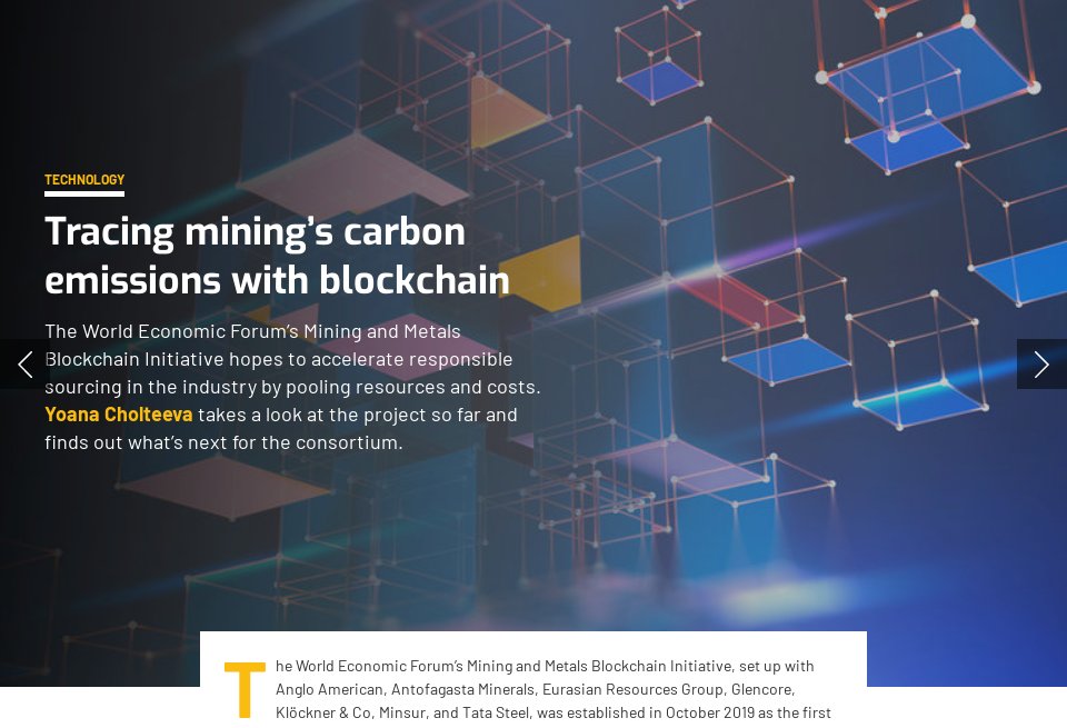 Tracing mining’s carbon emissions with blockchain - Mine | Issue 103 ...