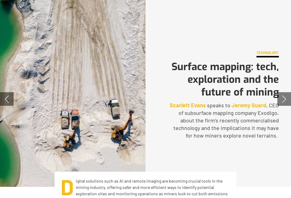 Surface mapping: tech, exploration and the future of mining - Mine ...