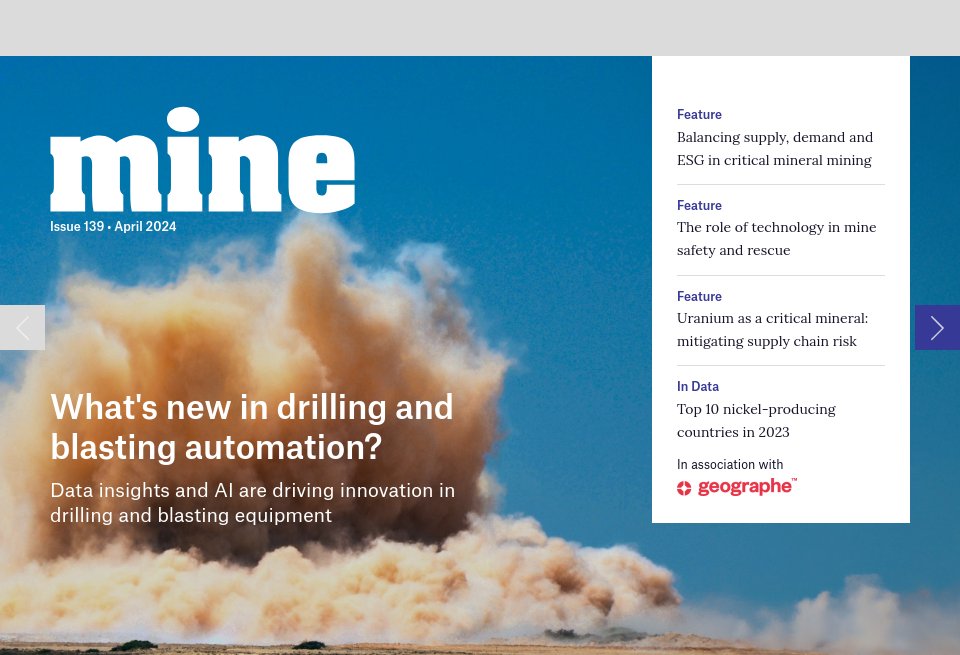 Global cobalt mining: an outlook to 2030 - Mine | Issue 139 | April 2024