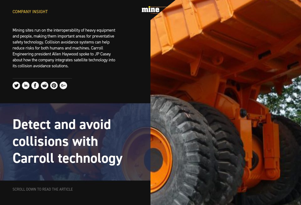 Carroll Technologies Company Insight - Mine Magazine | Issue 71 ...