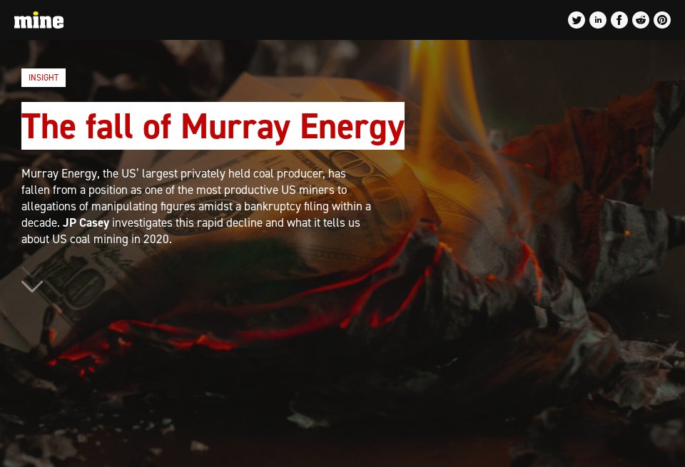 The fall of Murray Energy - Mine | Issue 95 | August 2020