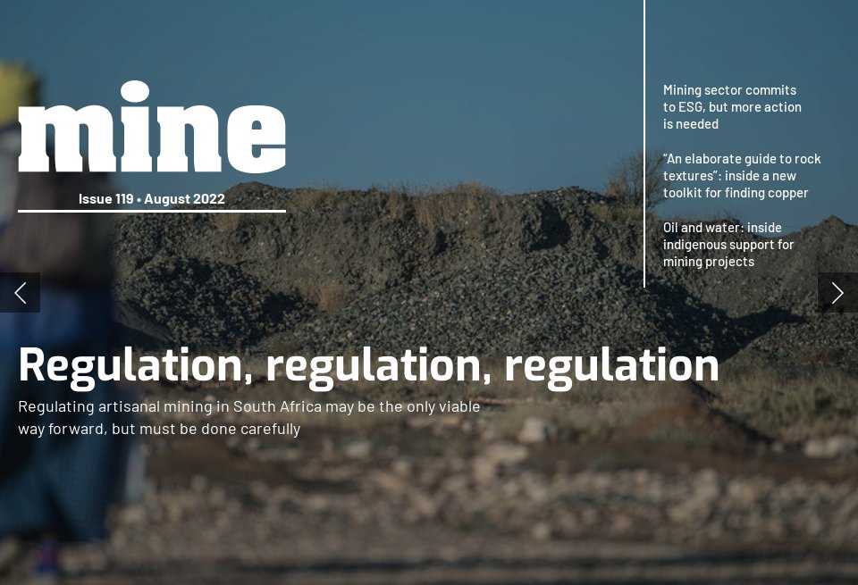 Home | Regulation, regulation, regulation - Mine | Issue 119 | August 2022
