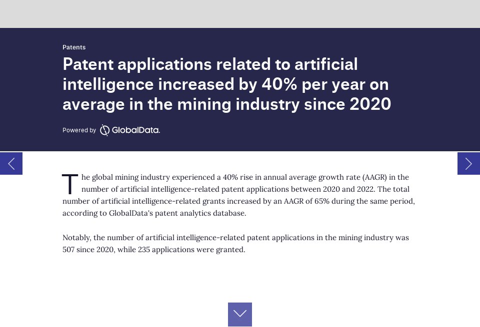 Artificial intelligence patent applications in the global mining industry since 2020 - Mine ...