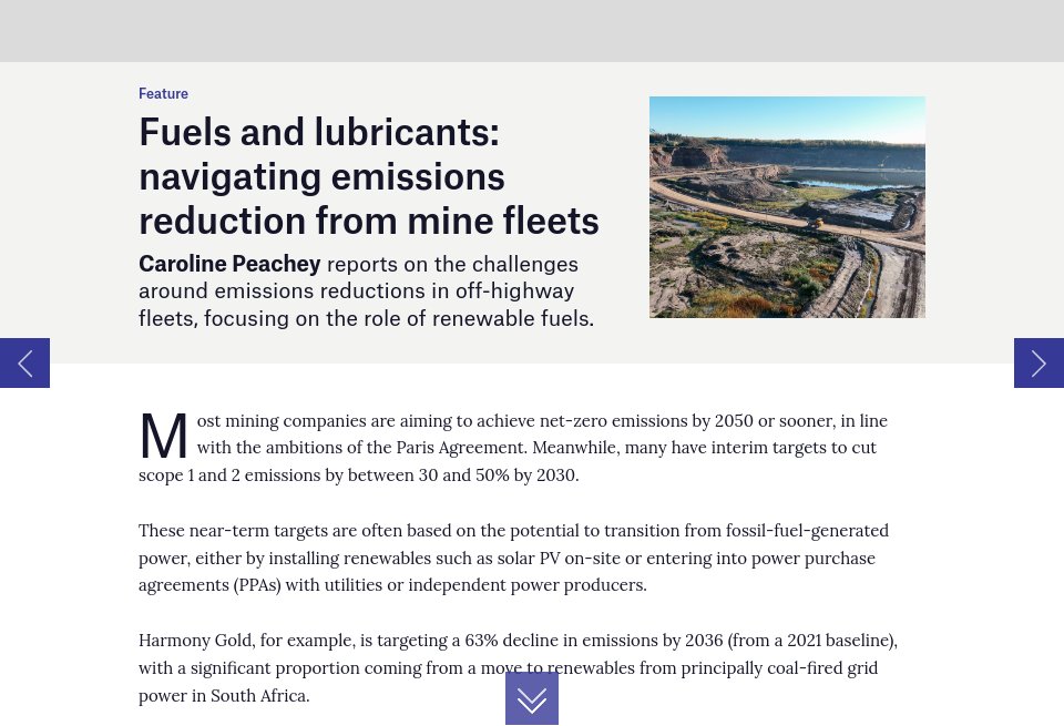 Fuels and lubricants: navigating emissions reduction in mining - Mine ...