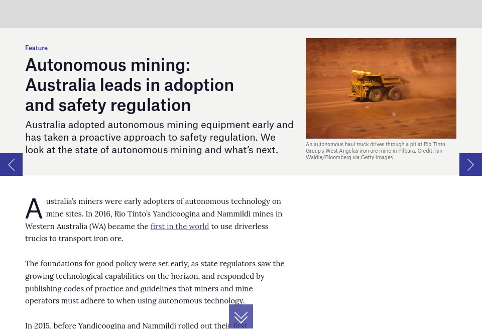 Autonomous mining: Australia leads in adoption and safety regulation - Mine Australia | Issue 42 ...