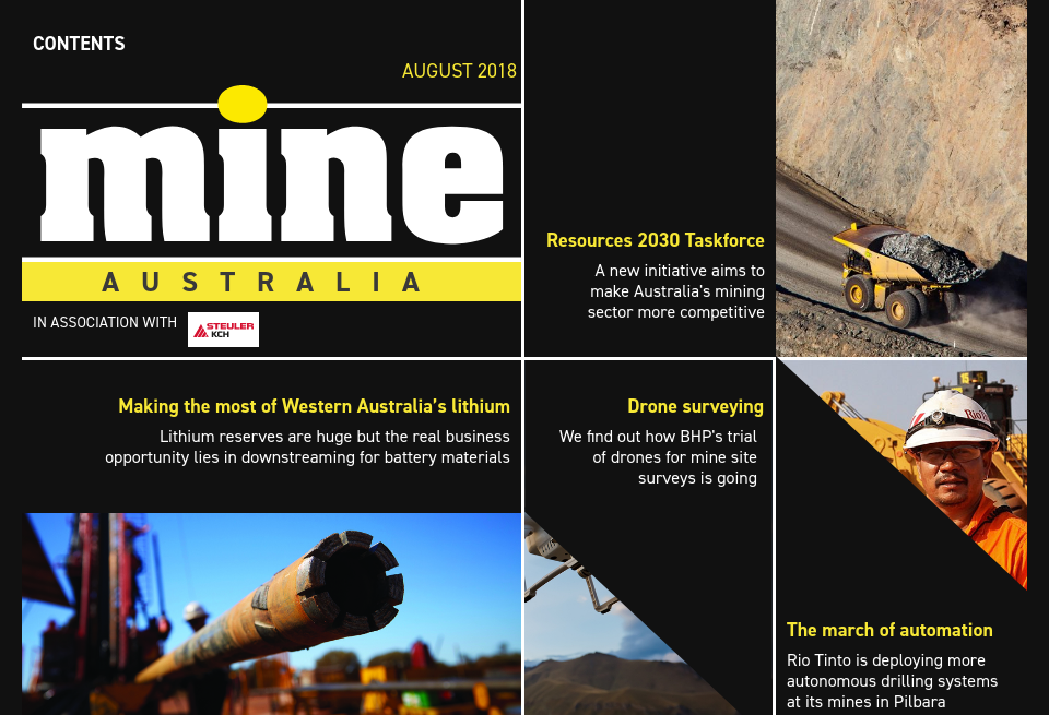 Contents - Mine Australia Magazine | Issue 1 | August 2018