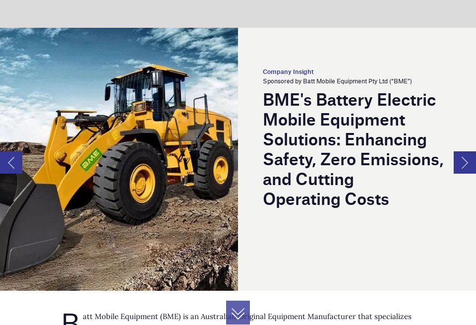 Batt Mobile Equipment Company Insight - Mine Australia | Issue 34 | August 2023