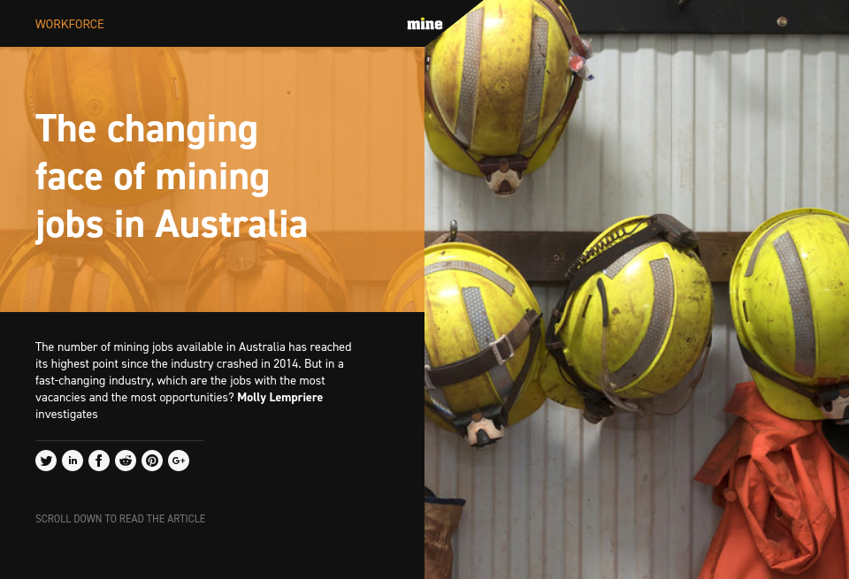 Home | The Changing Face of Mining Jobs - Mine Australia Magazine ...