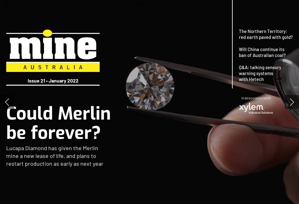 Home | Could Merlin be forever? - Mine Australia | Issue 21 | January 2022