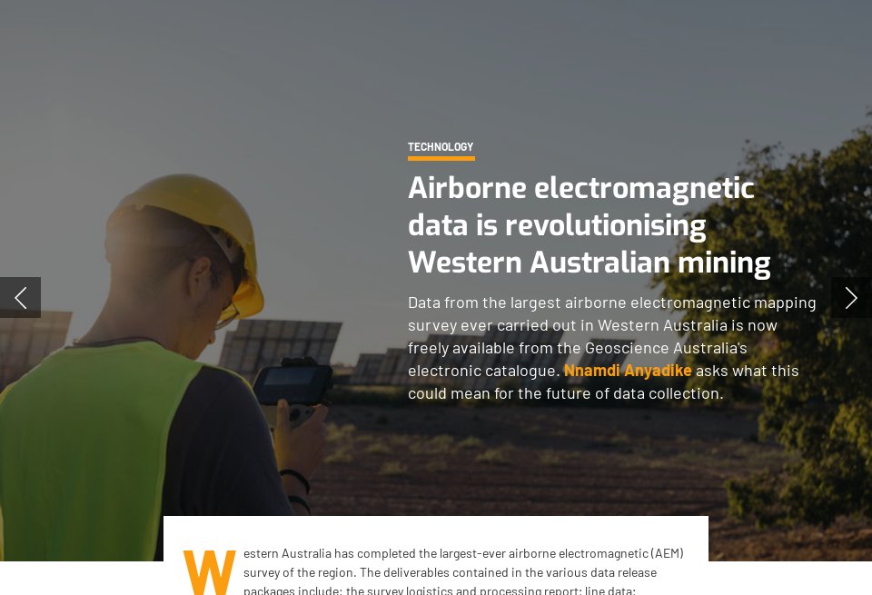Airborne electromagnetic data is revolutionising Western Australian ...