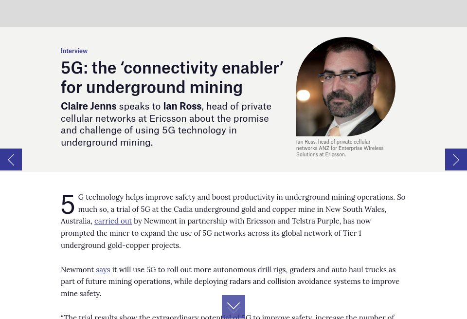 5G: the ‘connectivity enabler’ for underground mining - Mine Australia ...