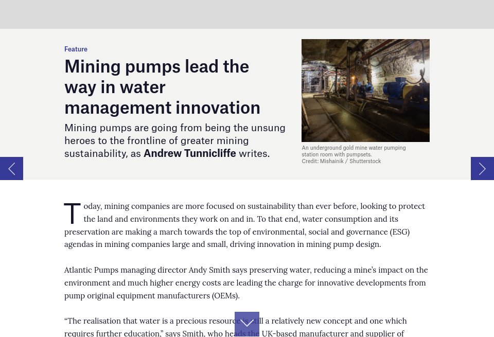 Mining pumps lead the way in water management innovation - Mine Australia | Issue 51 | January 2025