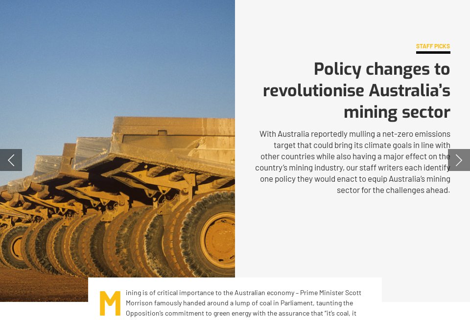 Policy changes to revolutionise Australia’s mining sector - Mine ...