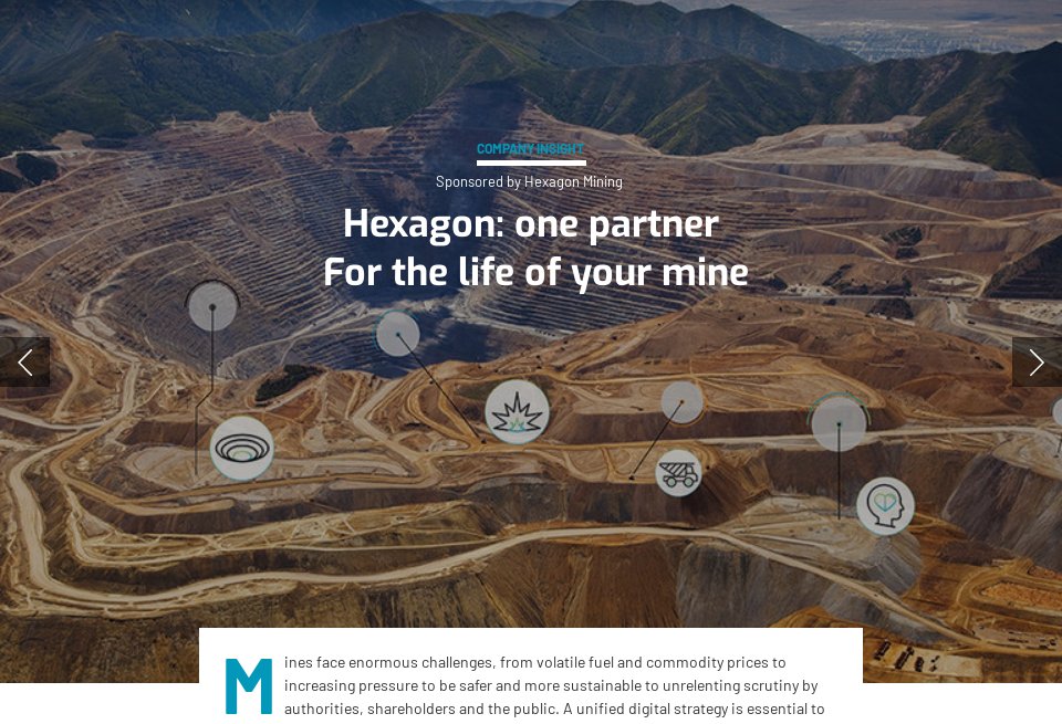 Hexagon Mining Company Insight - Mine Australia | Issue 18 | July 2021