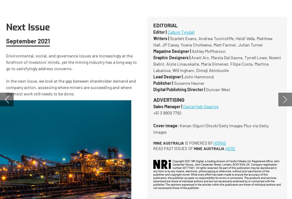 LIEBHERR - Mine Australia | Issue 18 | July 2021