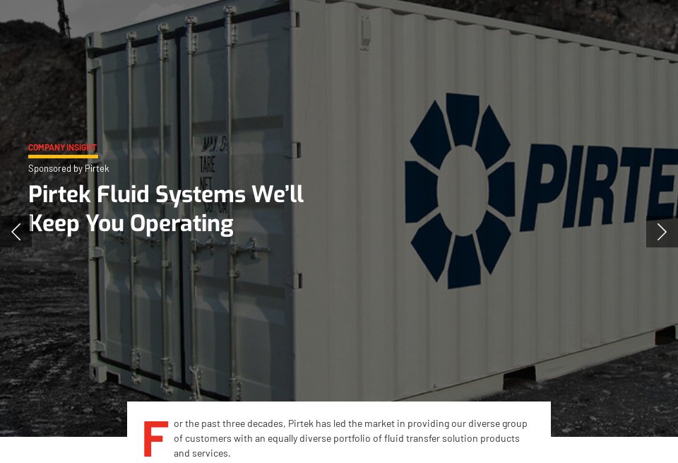 Pirtek Company Insight - Mine Australia | Issue 24 | July 2022