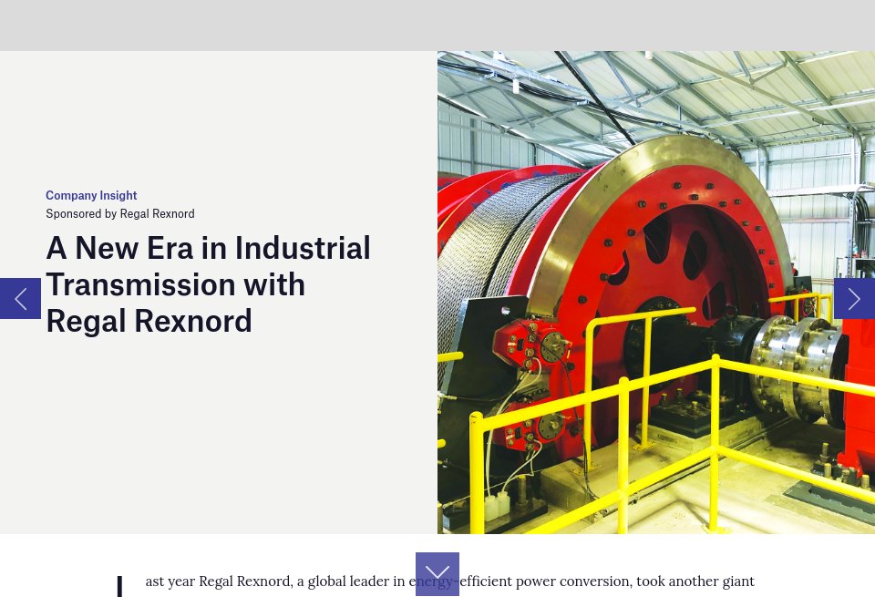 Regal Rexnord Company Insight - Mine Australia | Issue 45 | July 2024