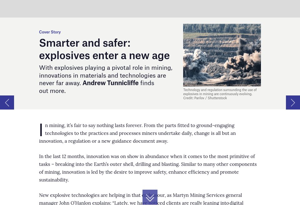Smarter and safer: explosives enter a new age - Mine Australia | Issue ...