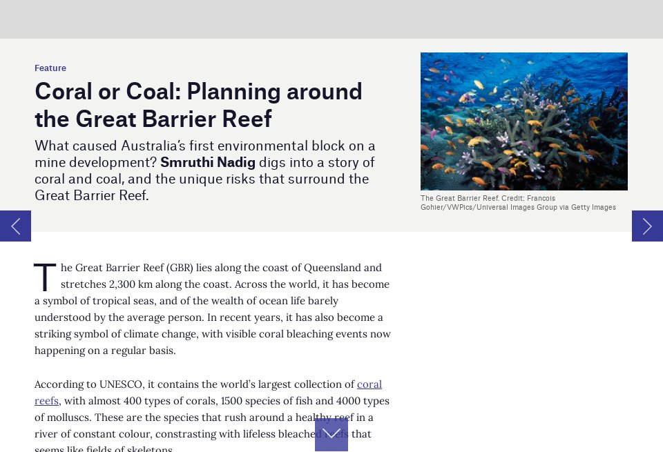 Coral or Coal: Planning around the Great Barrier Reef - Mine Australia ...