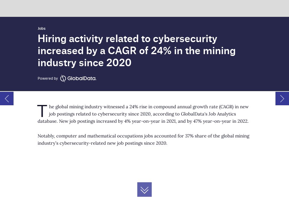 Cybersecurity hiring trends in the global mining industry since 2020 ...