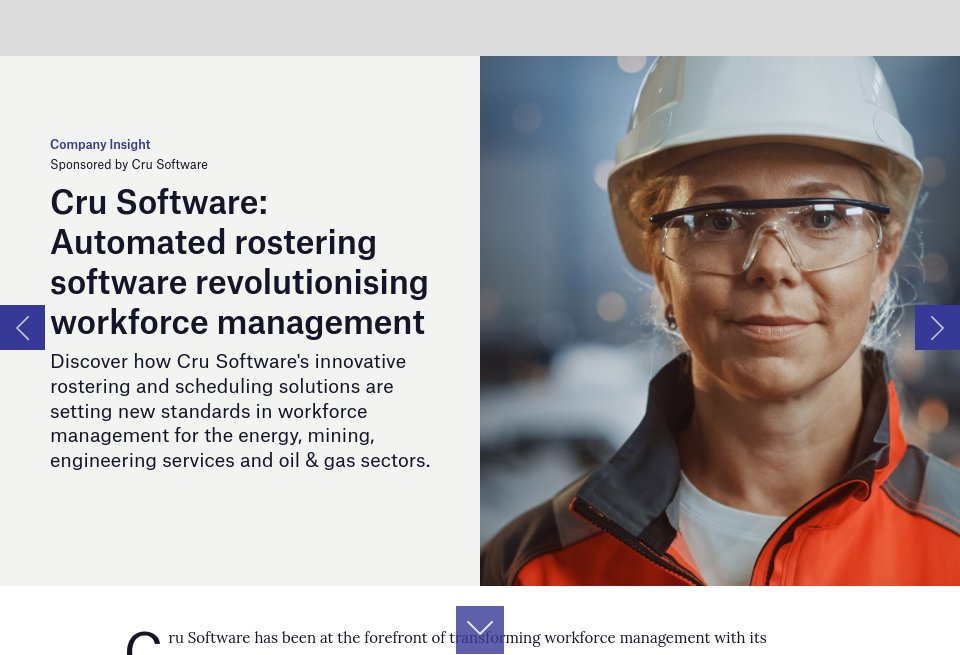 Cru Software Company Insight - Mine Australia | Issue 44 | June 2024