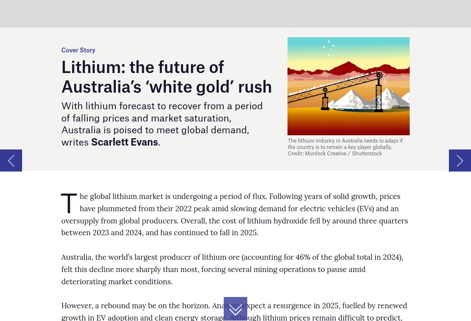 Lithium: the future of Australia’s ‘white gold’ rush - Mine Australia ...