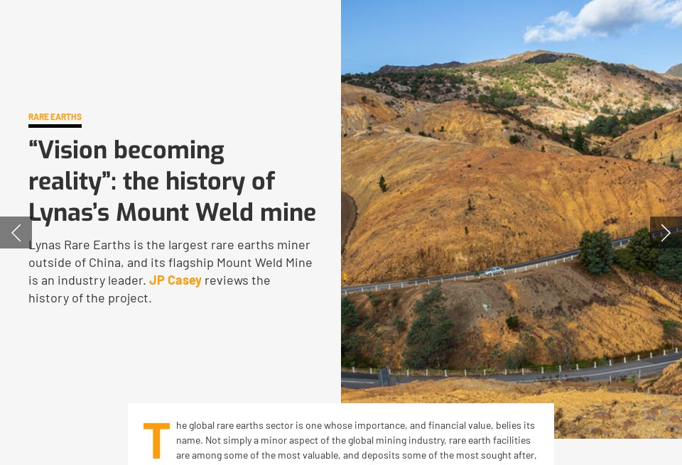 “Vision becoming reality”: the history of Lynas’s Mount Weld mine ...