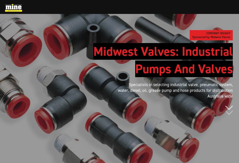 Midwest Valves Company Insight - Mine Australia | Issue 5 | May 2019