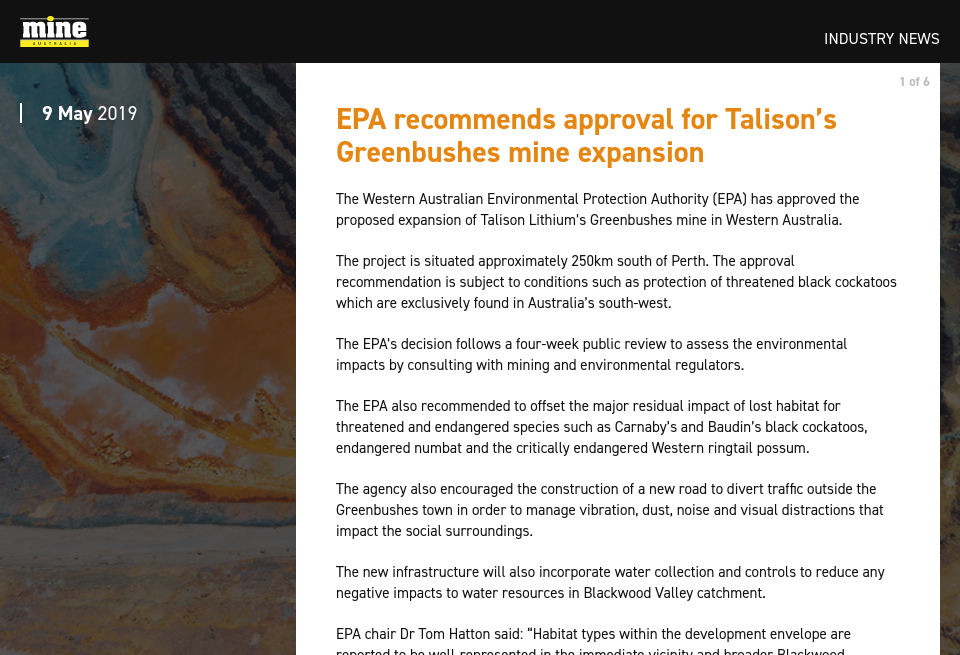 Encore Monitoring - Mine Australia | Issue 5 | May 2019