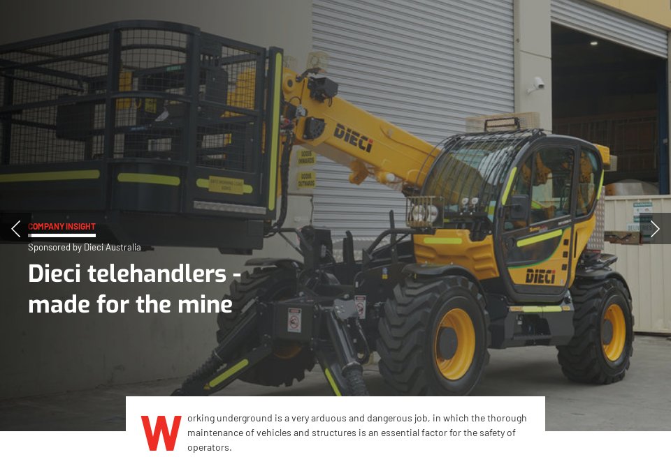 Dieci Australia Company Insight - Mine Australia | Issue 17 | May 2021
