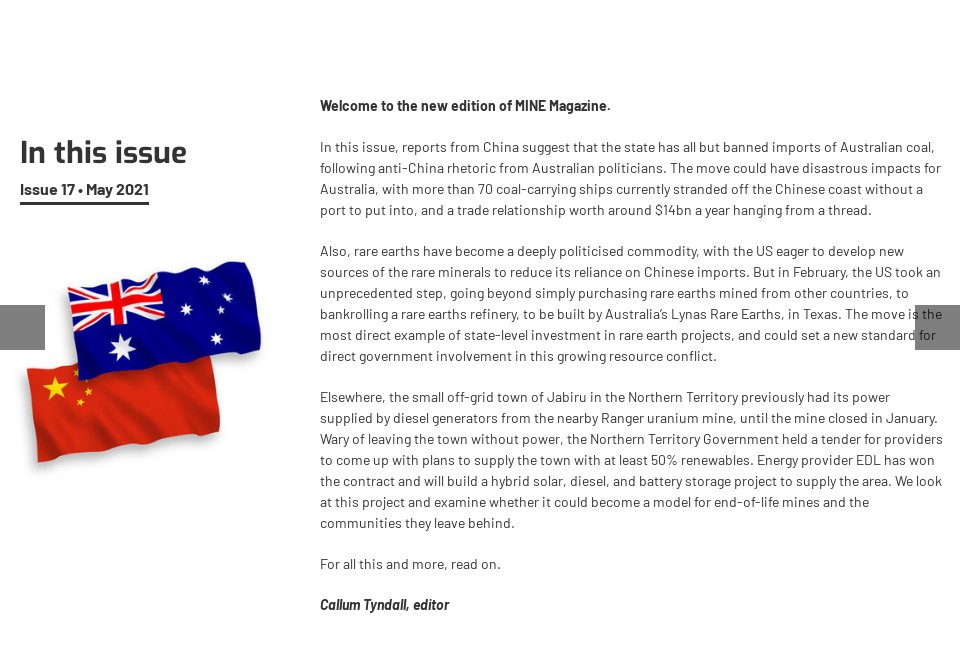 In Depth - Mine Australia | Issue 17 | May 2021