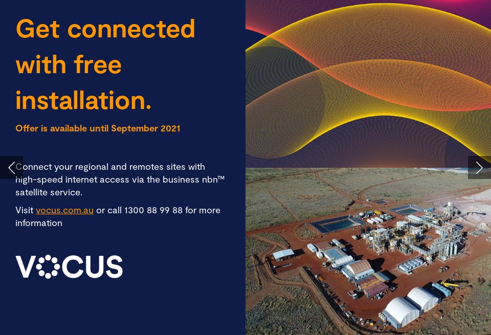 Vocus Group - Mine Australia | Issue 17 | May 2021