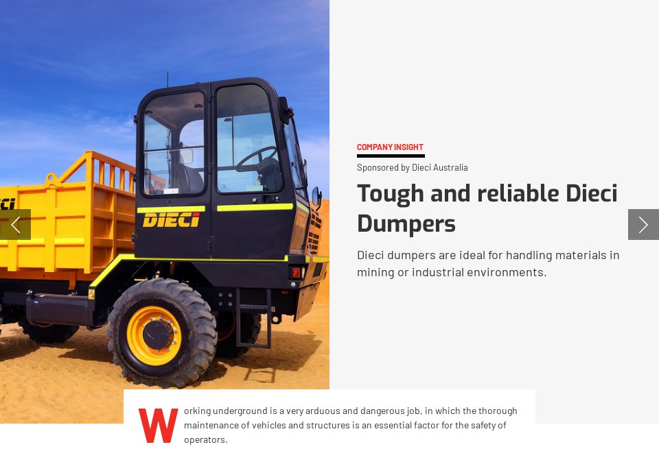 Dieci Australia Company Insight - Mine Australia | Issue 23 | May 2022