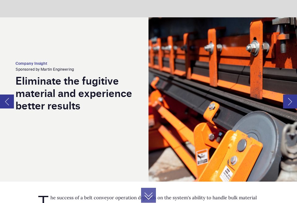 Martin Engineering Company Insight - Mine Australia | Issue 31 | May 2023