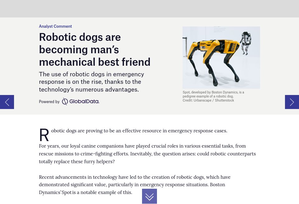 Robotic dogs are becoming man’s mechanical best friend - Mine Australia ...