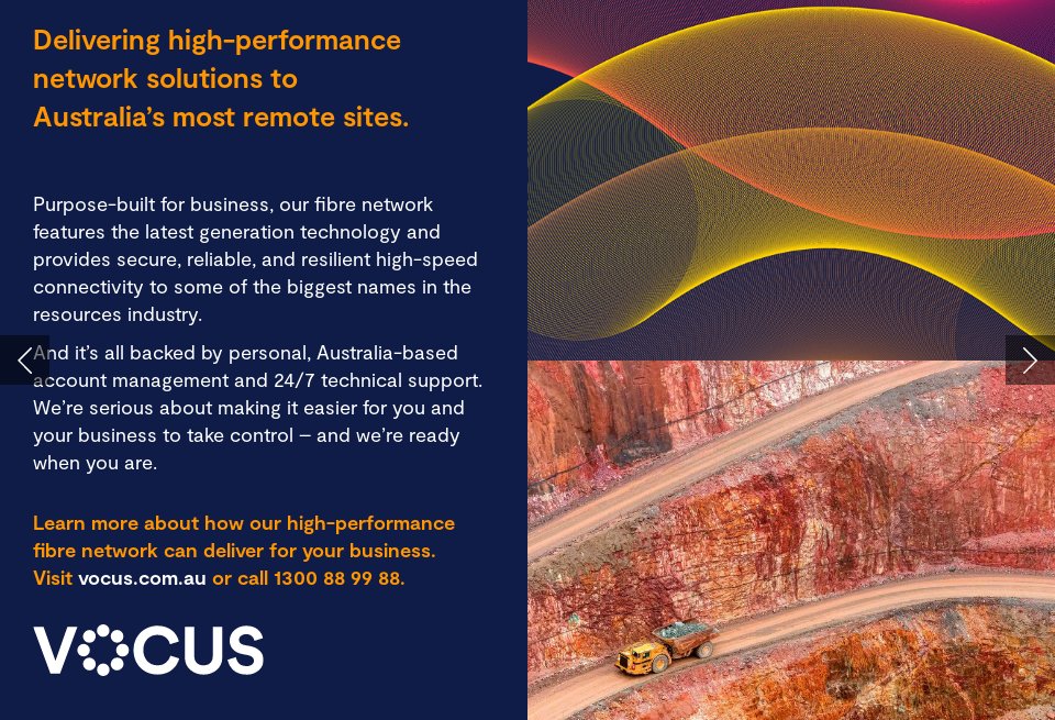 Vocus Group - Mine Australia | Issue 14 | November 2020