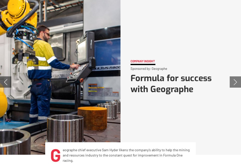 Geographe Company Insight - Mine Australia | Issue 26 | November 2022