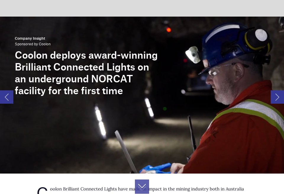 Coolon Company Insight - Mine Australia | Issue 37 | November 2023