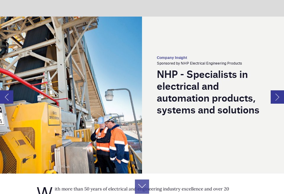 NHP Electrical Engineering Products Company Insight - Mine Australia | Issue 37 | November 2023