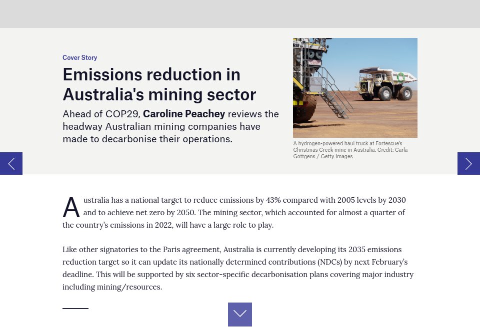 Emissions reduction: progress in Australia's mining sector - Mine ...