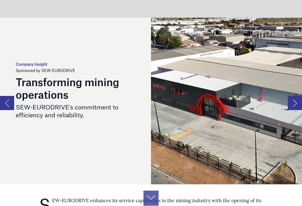 SEW-EURODRIVE Company Insight - Mine Australia | Issue 49 | November 2024