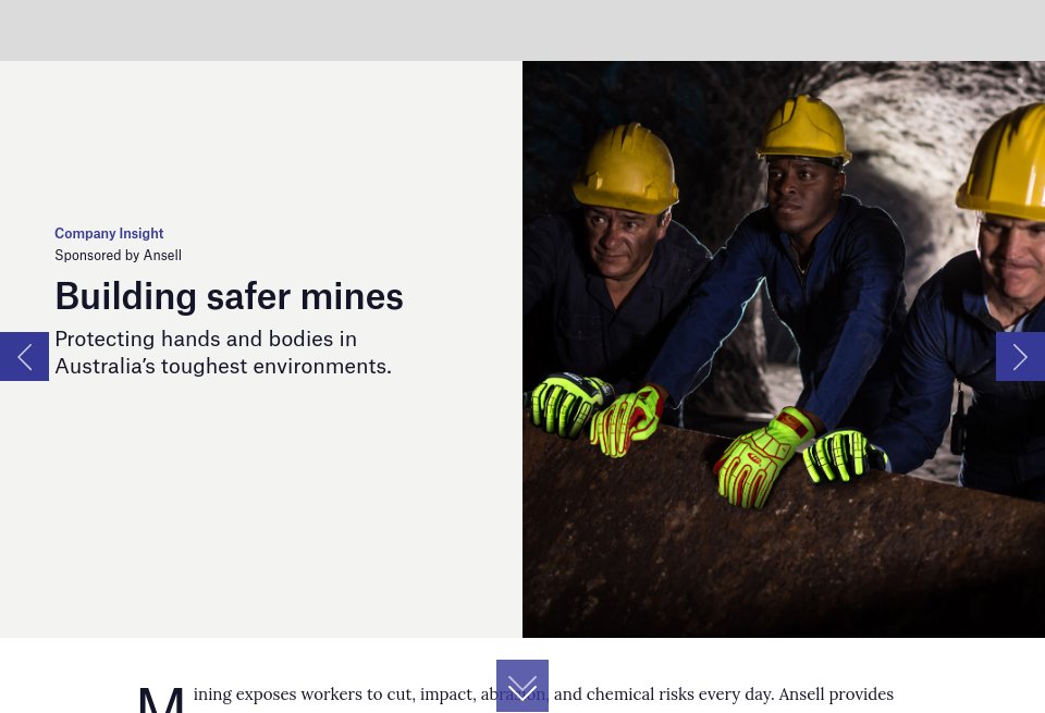 Ansell Company Insight - Mine Australia | Issue 60 | November 2025