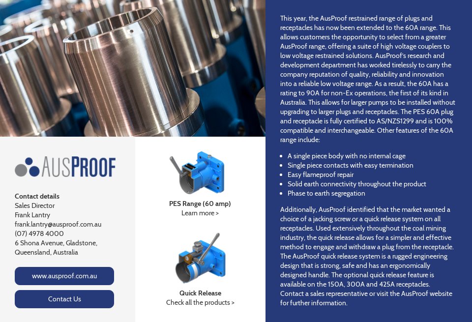 Ausproof Coupler Systems - Mine Australia | Issue 7 | September 2019