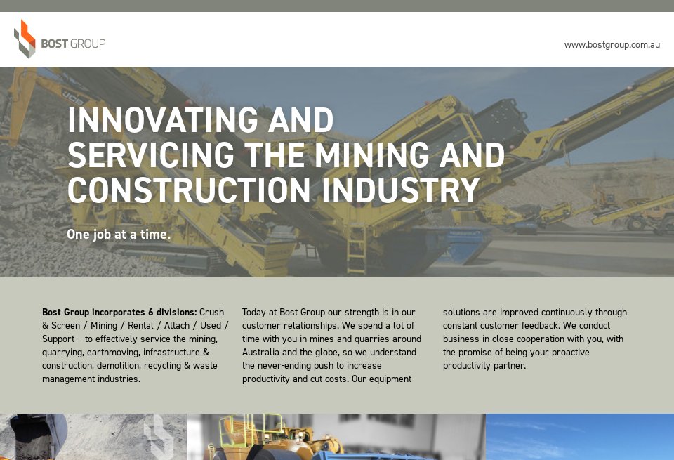 Bost Group - Mine Australia | Issue 7 | September 2019