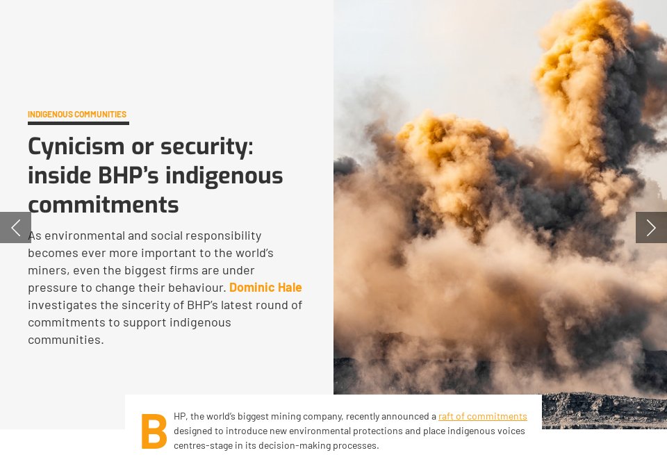 Cynicism or security: inside BHP’s indigenous commitments - Mine ...