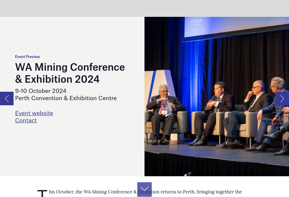 Event: WA Mining Conference & Exhibition 2024 - Mine Australia | Issue ...