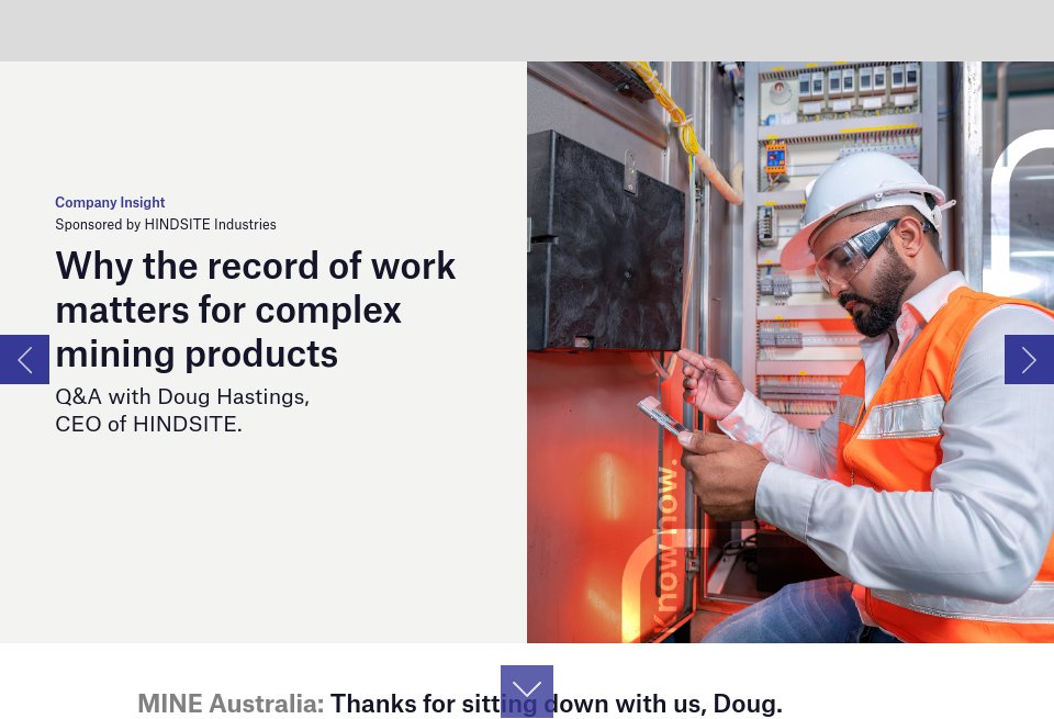 HINDSITE Company Insight - Mine Australia | Issue 47 | September 2024