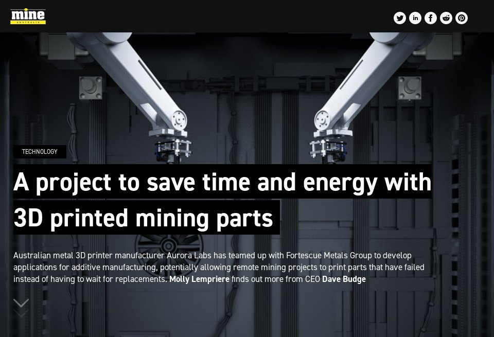 A project to save time and energy with 3D printed mining parts - Mine ...