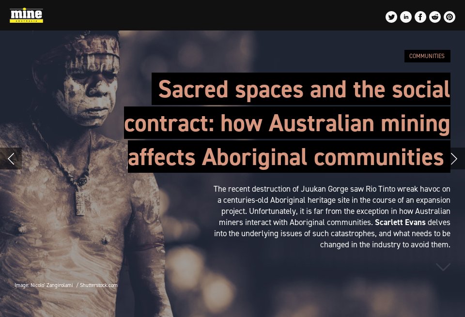 Sacred spaces and the social contract: how Australian mining affects ...