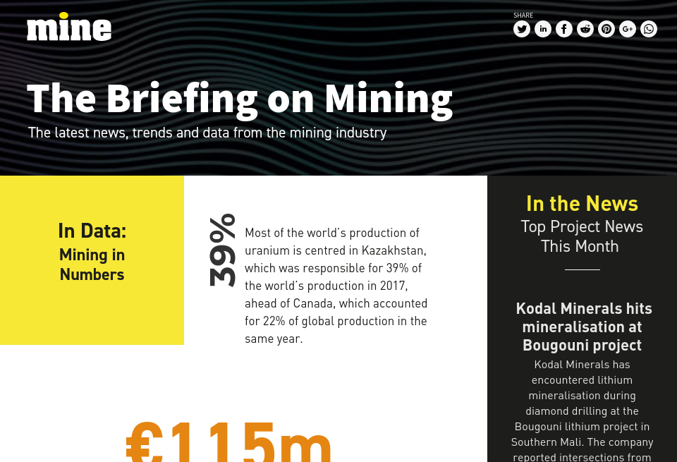 The Briefing on Mining - Mine Magazine | Issue 75 | December 2018